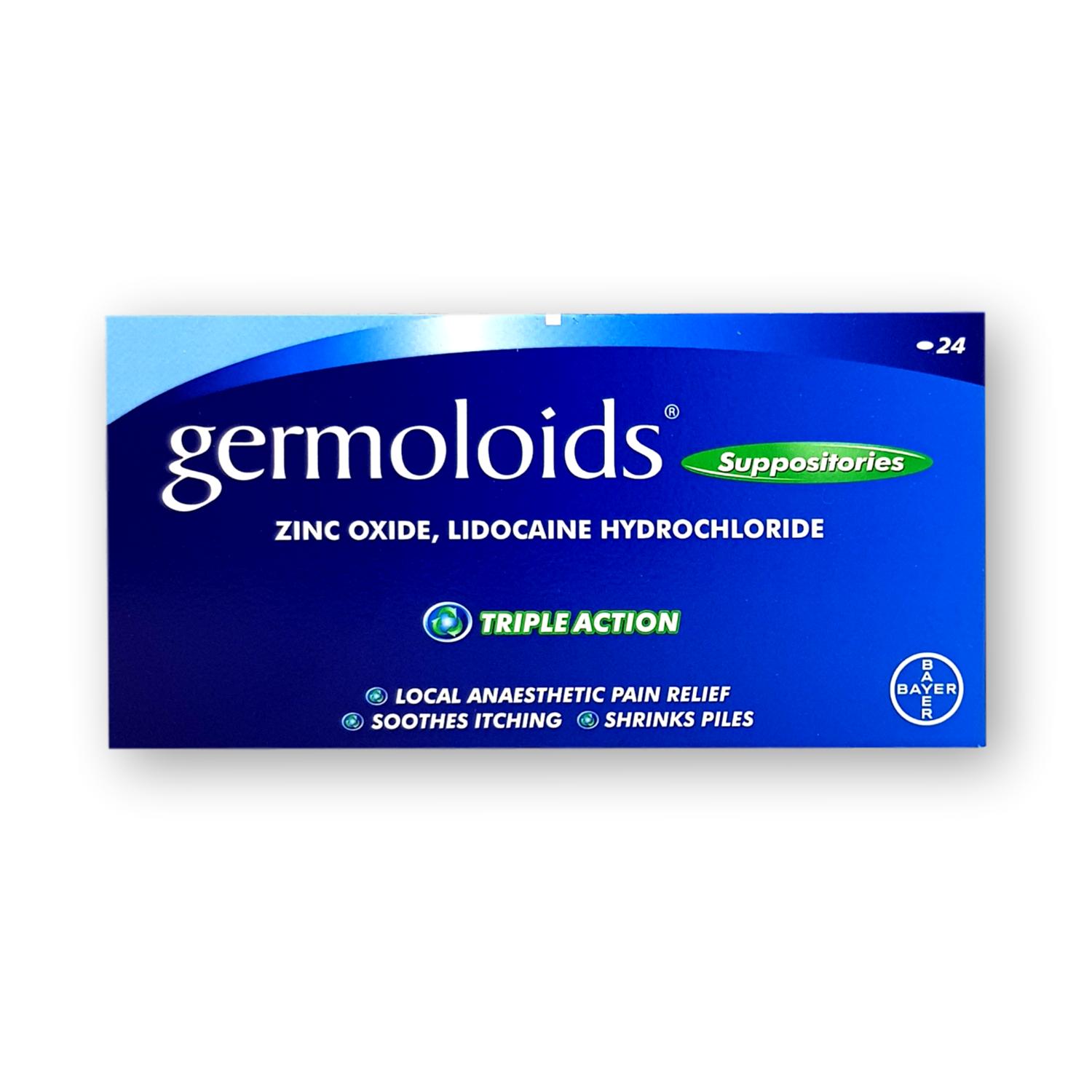 Germoloids Suppositories 24’s – Welfare Pharmacy UK