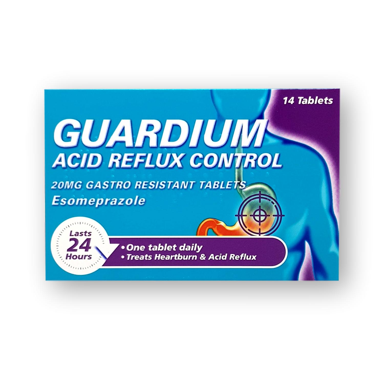 Guardium Acid Reflux Control 20mg Gastro-Resistant Tablets 14’s ...