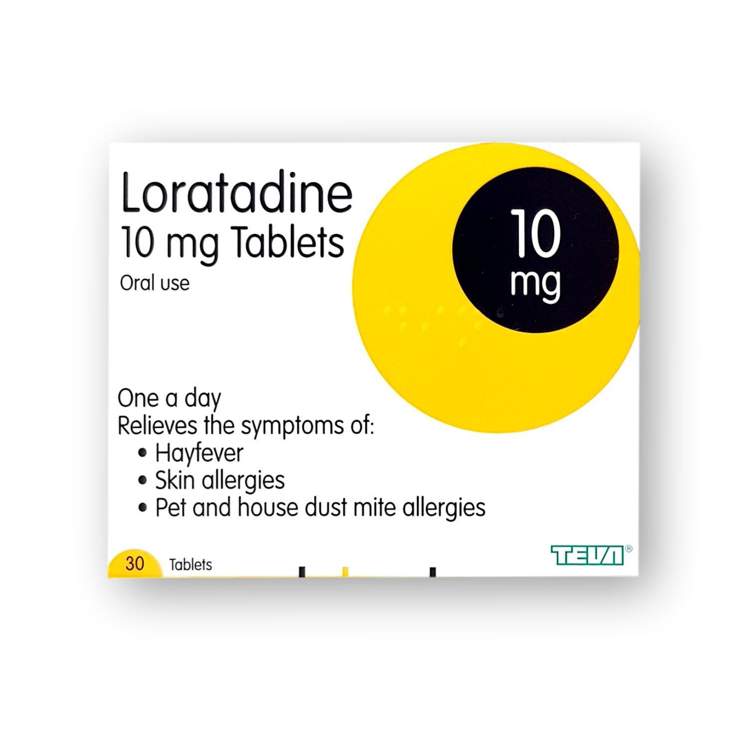 Loratadine 10mg Tablets 30’s (Brand May Vary) – Welfare Pharmacy UK