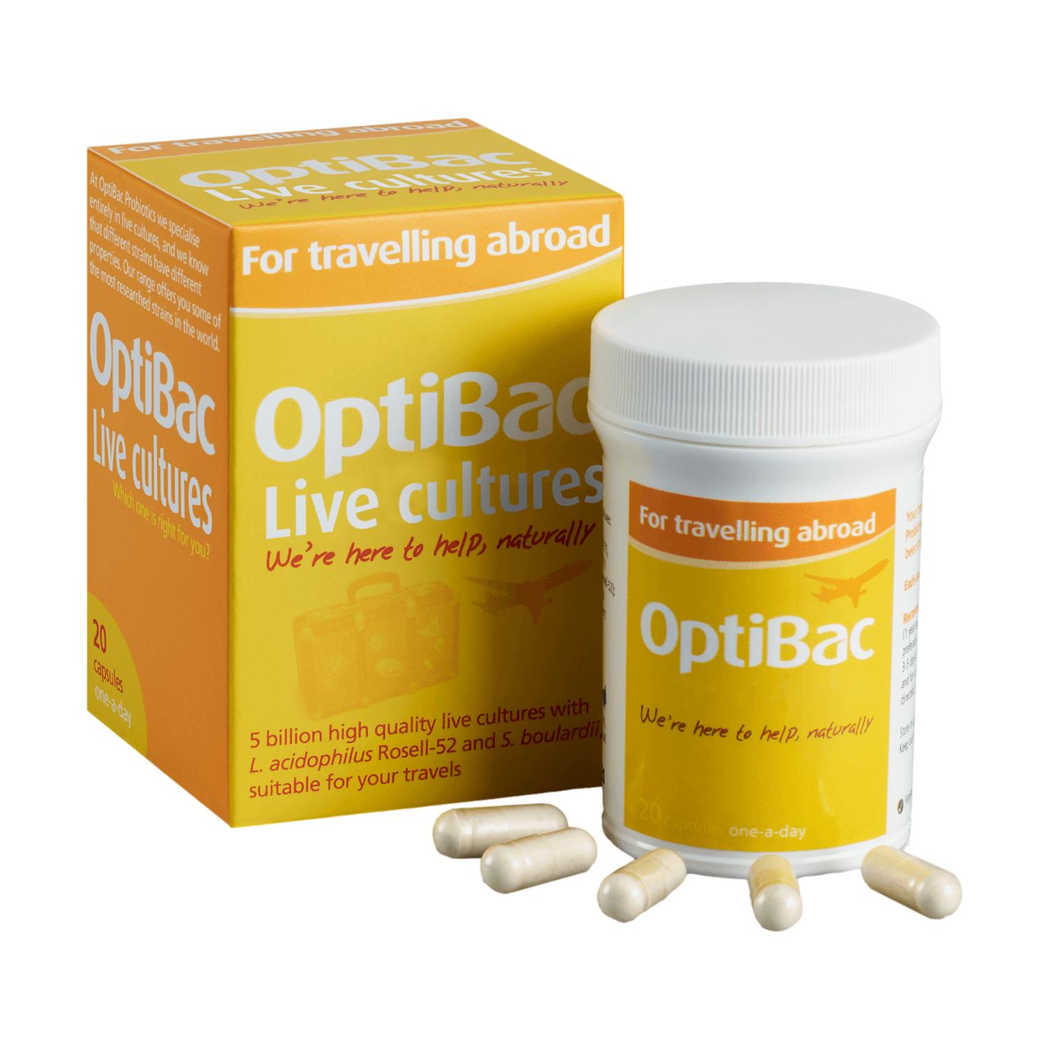 Optibac Probiotics For Travelling Abroad Capsules – Welfare Pharmacy UK