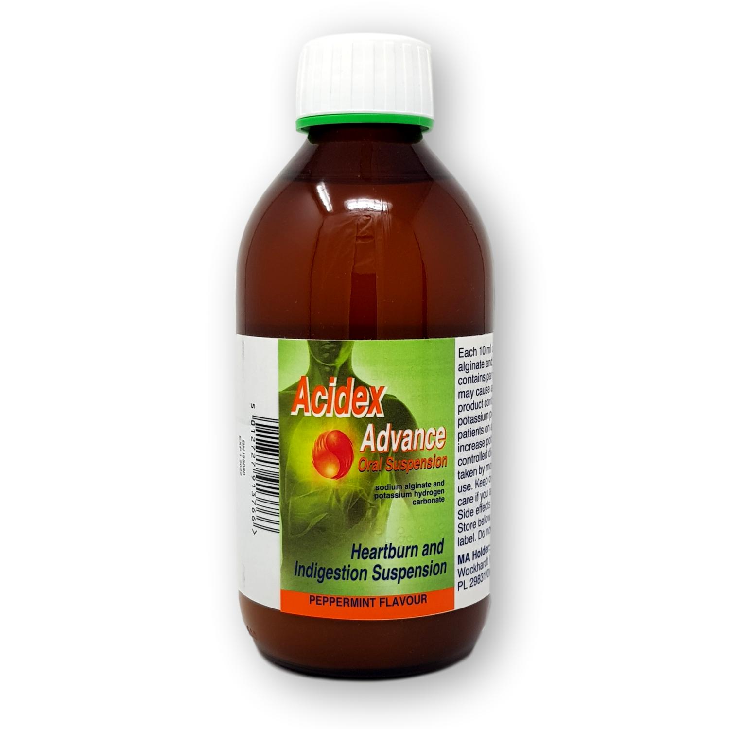 Acidex Advance Oral Suspension Peppermint Flavour 500ml – Welfare ...