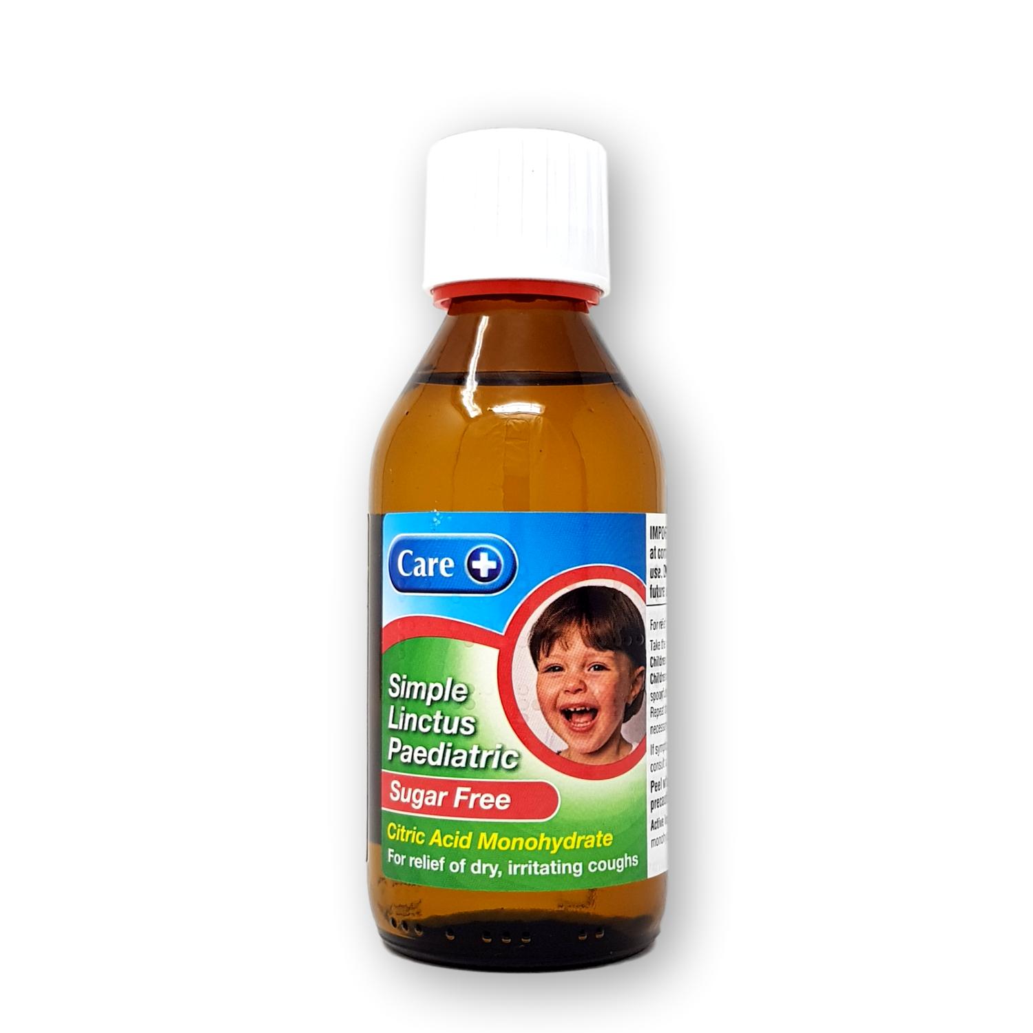 Care Simple Linctus Paediatric Sugar Free 200ml – Welfare Pharmacy UK